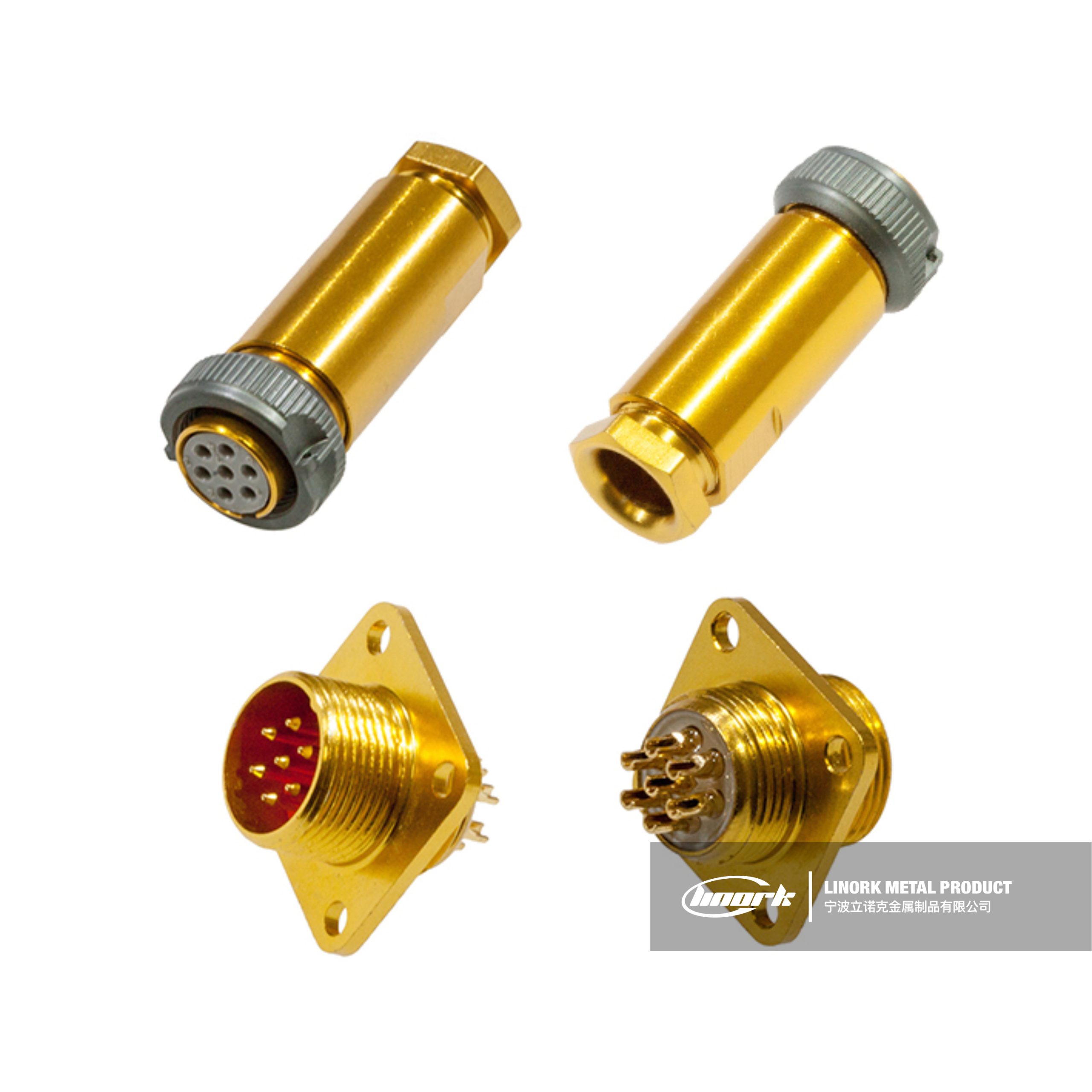 Russian PC4tb Anodizing 4 Pin Male Female with Casing Aluminum Copper ...